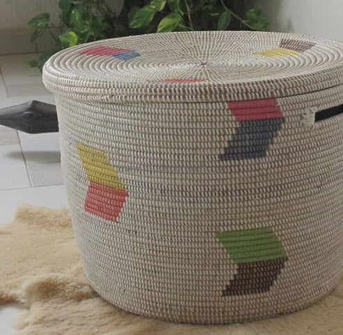 Toy Storage basket with flat lid / Organizer – modecorarts